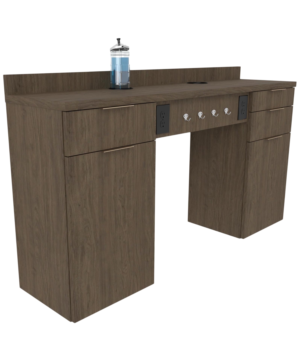Collins Aspen Floating Barber Station E1072 Wall Mounted Station w ...
