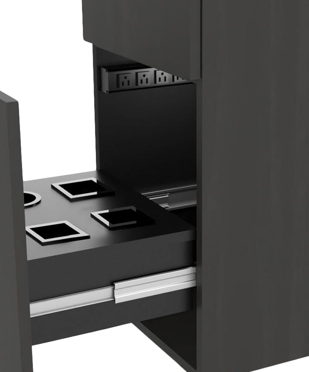 Collins Aspen Floating Barber Station E1072 Wall Mounted Station w ...