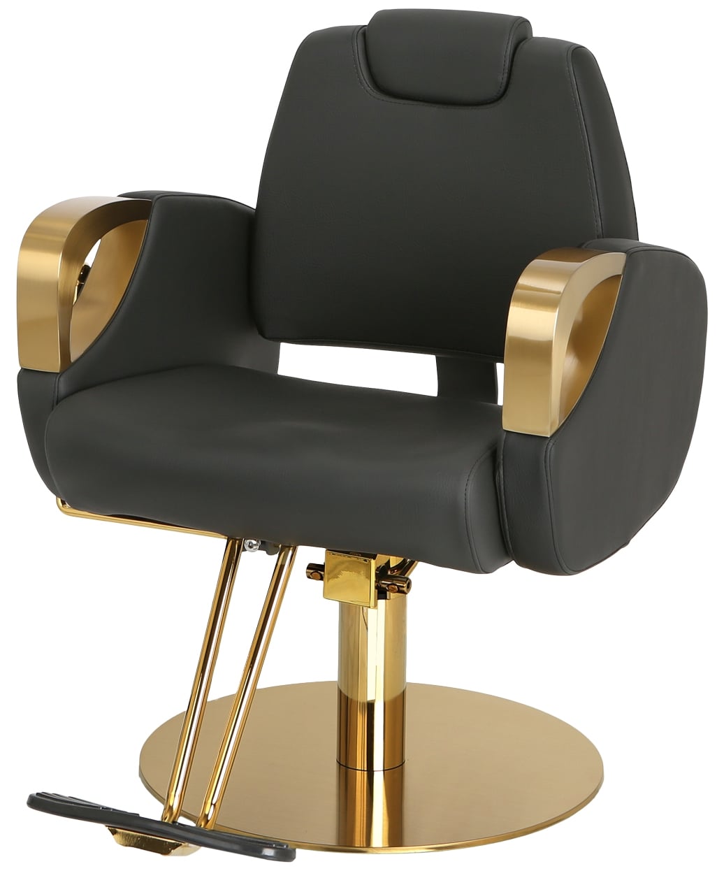 Venus Gold All Purpose Chair Reclining Salon Styling Chair with Gold ...