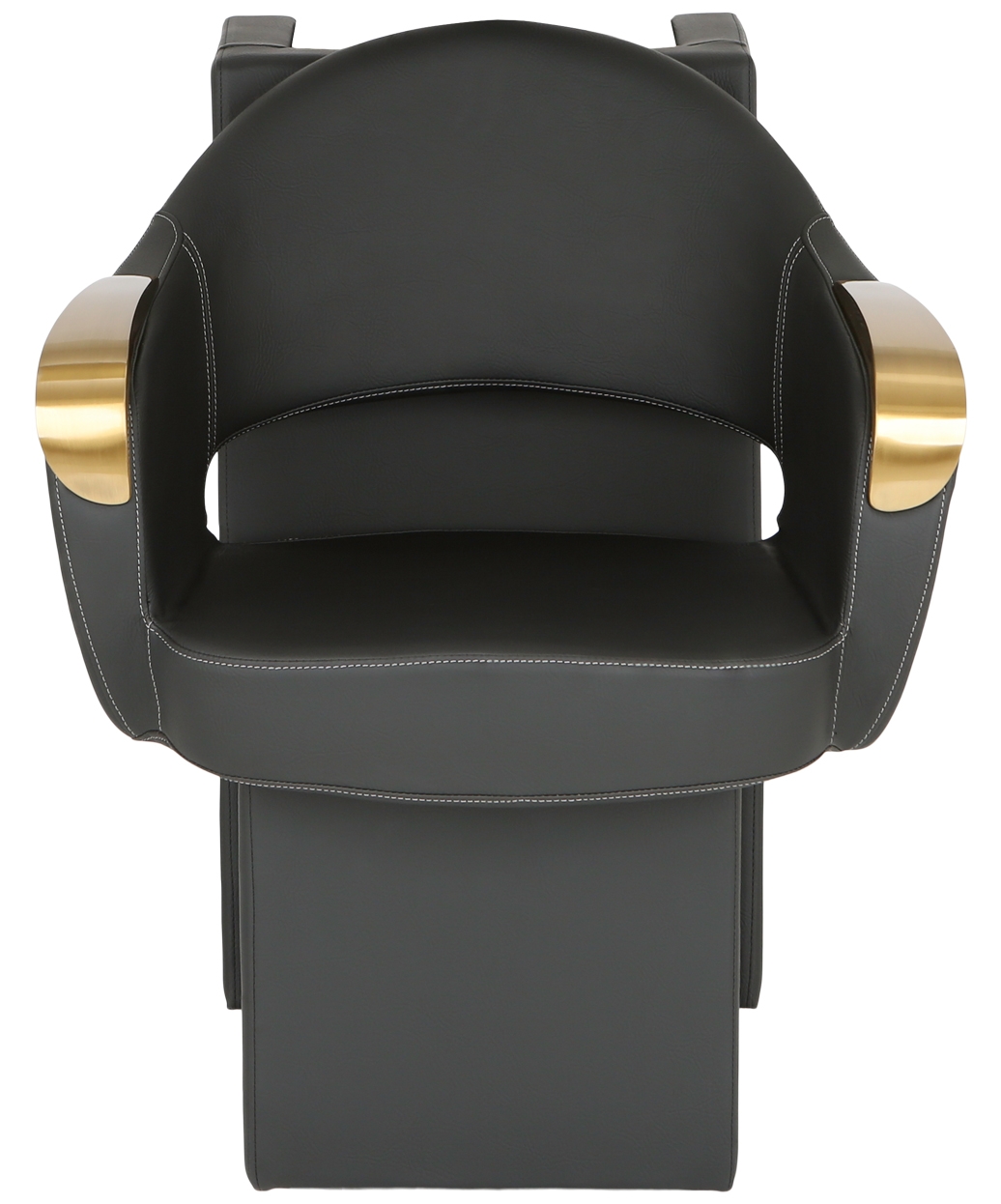 Luna Gold Dryer Chair with Brushed Gold Armrests for Hooded Hair Dryers ...