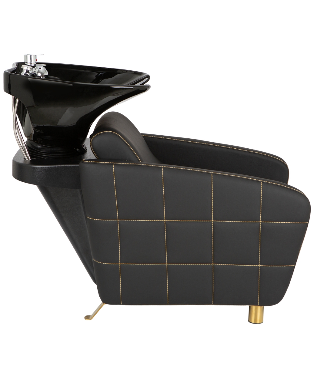 Zara Shampoo Backwash Unit with Gold Stitching Accent Pattern Shampoo ...