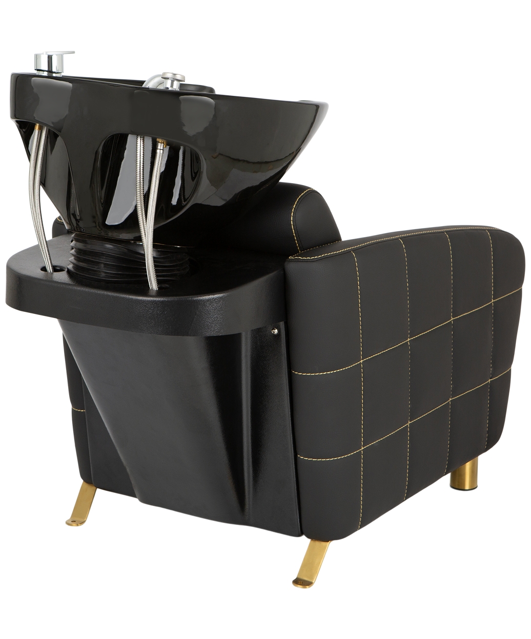 Zara Shampoo Backwash Unit with Gold Stitching Accent Pattern Shampoo ...