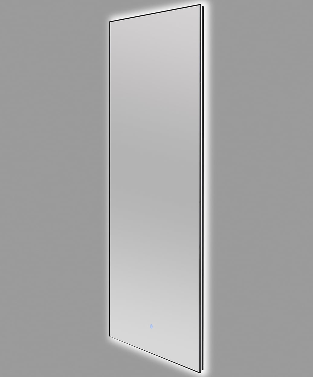 Pibbs Lucia 72 LED Backlit Full Length Salon Mirror w/ Metal Frame ...