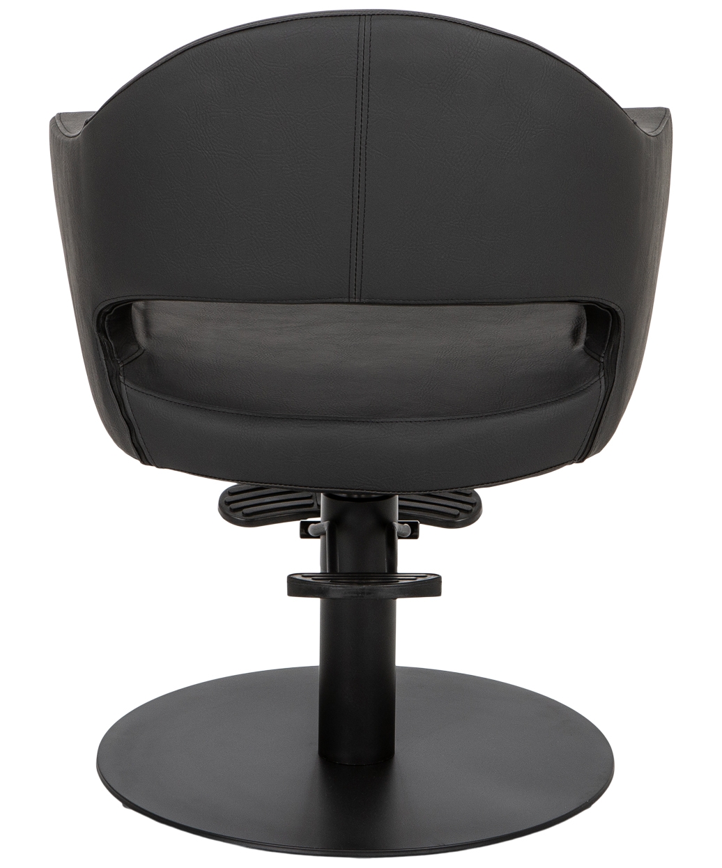 Cleo Salon Styling Chair with Crevasse-Free Seat Cushions In All Black ...