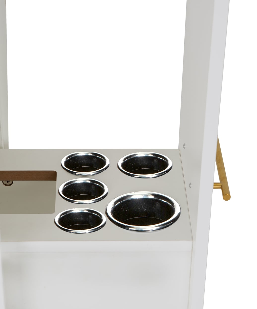 Milan Double Sided Styling Station with Shelf Full Length Mirror Hidden ...