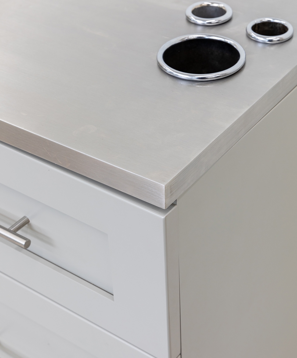 Pibbs 6050 Shaker Salon Styling Station w/ Stone Top and Appliance ...