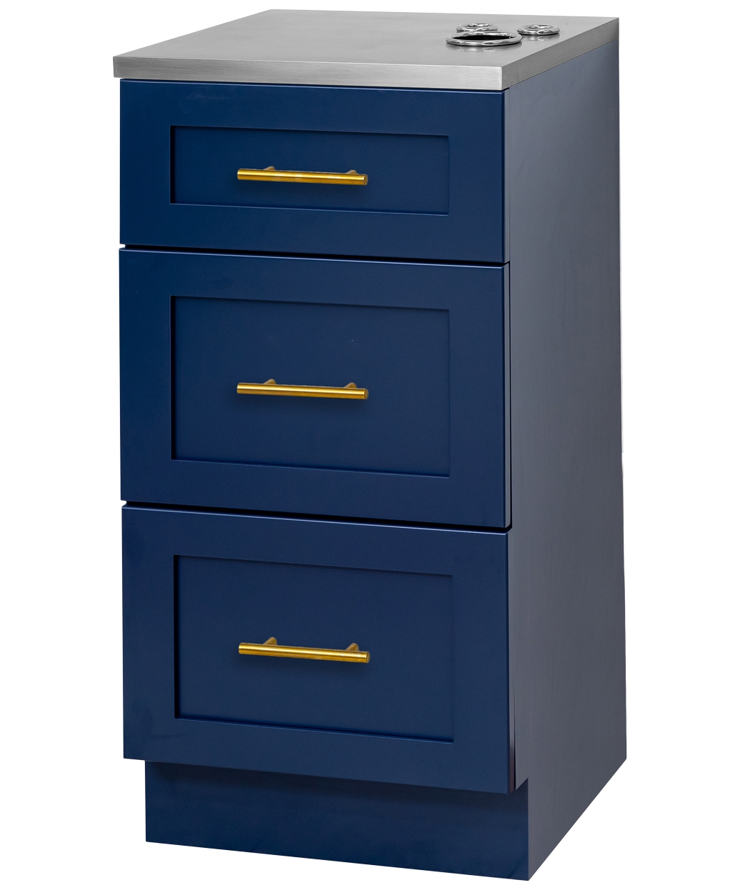 Pibbs 6050 Shaker Salon Styling Station w/ Stone Top and Appliance ...
