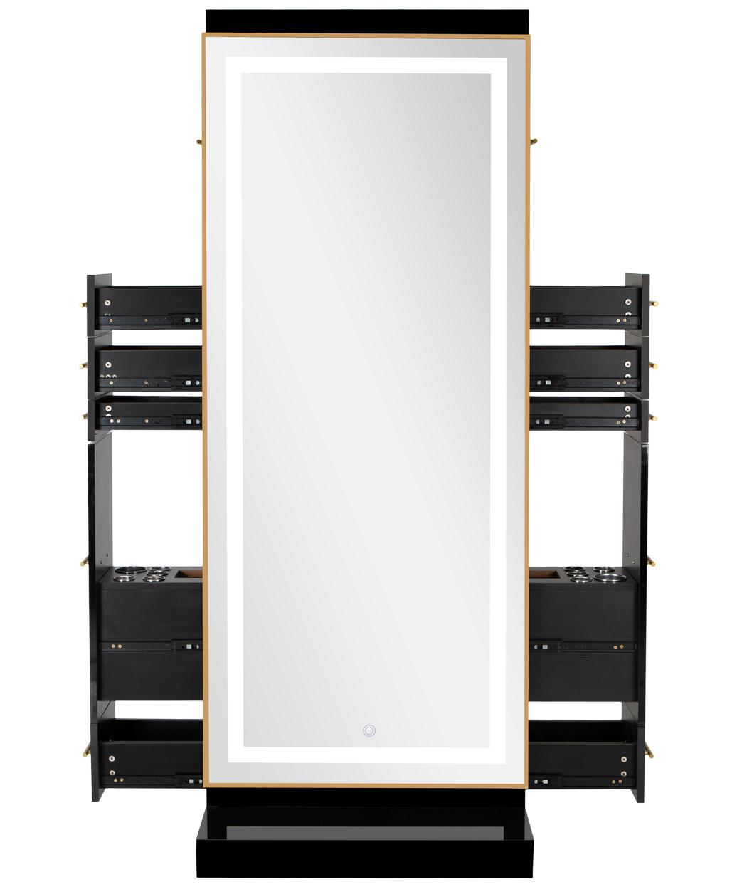 Modena Ultra Double Sided LED Styling Station w/ Full Length LED Mirror ...