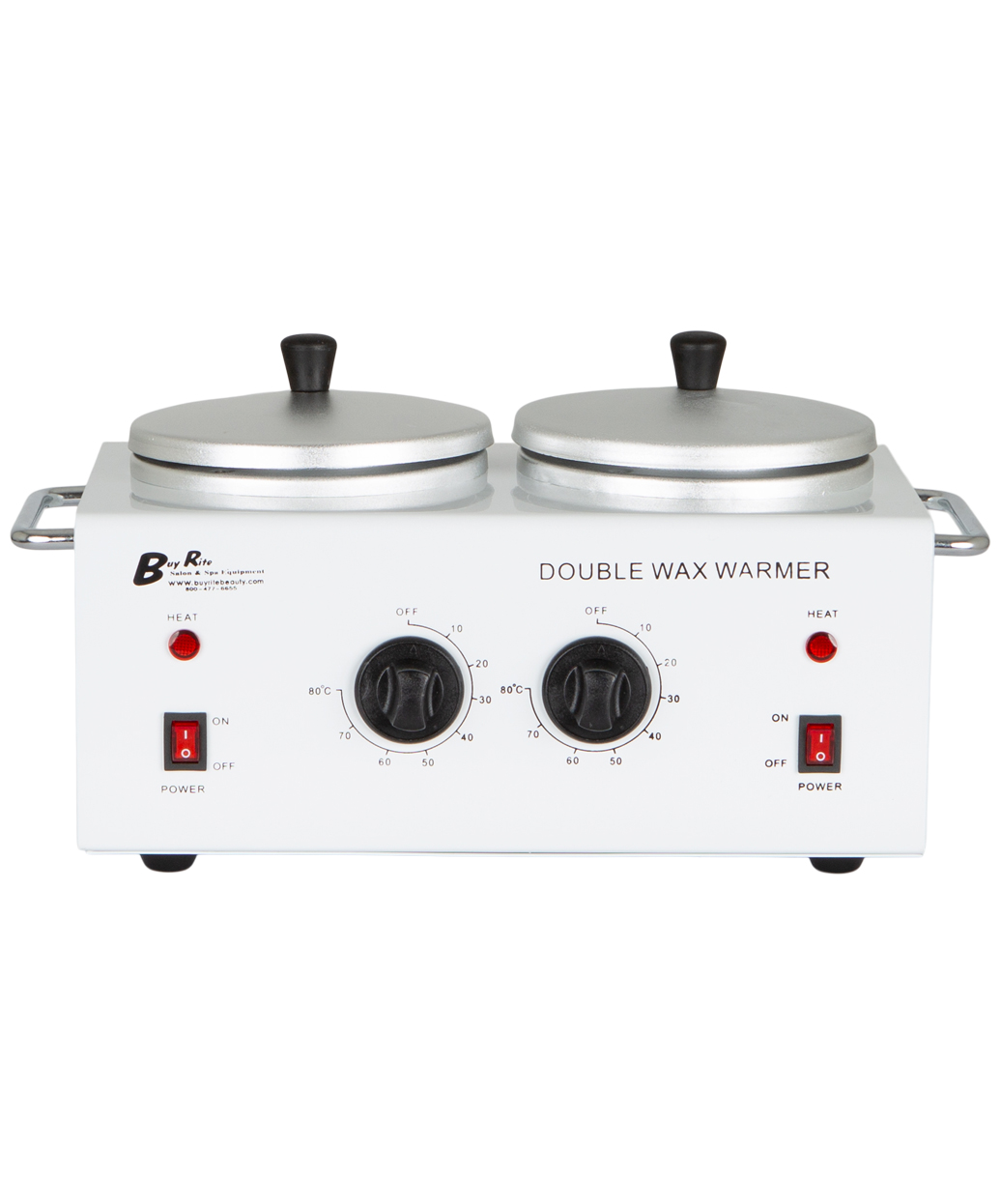 Double Wax Warmer with Two Compartments for Professional Spas Waxing ...