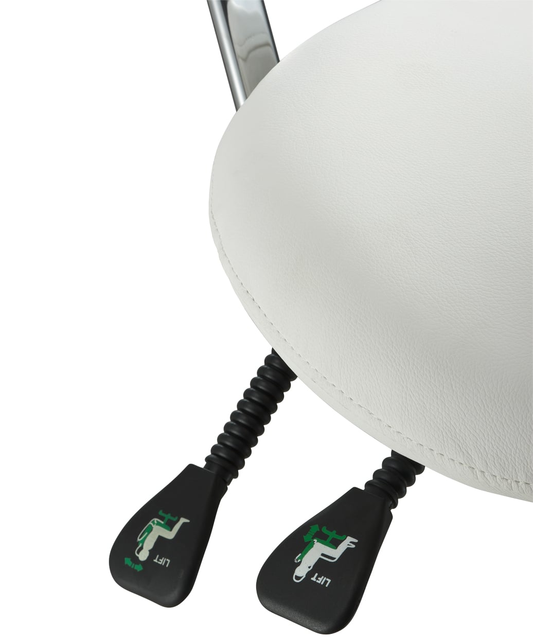 Silver Fox 1025 Rolling Saddle Stool w/ Back | Buy-Rite Beauty