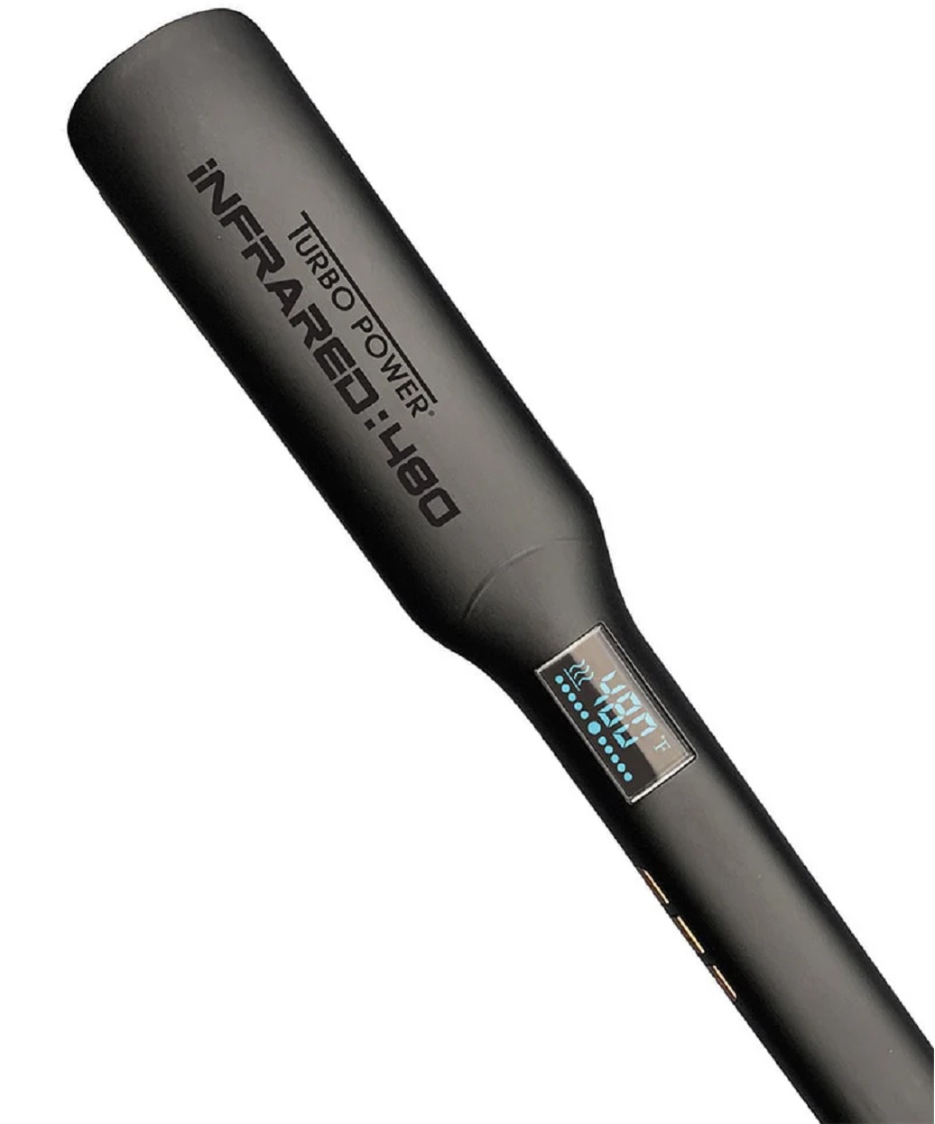 Turbo Infrared 480 Black Titanium Flat Iron 1.5 for Salons and Stylists ...