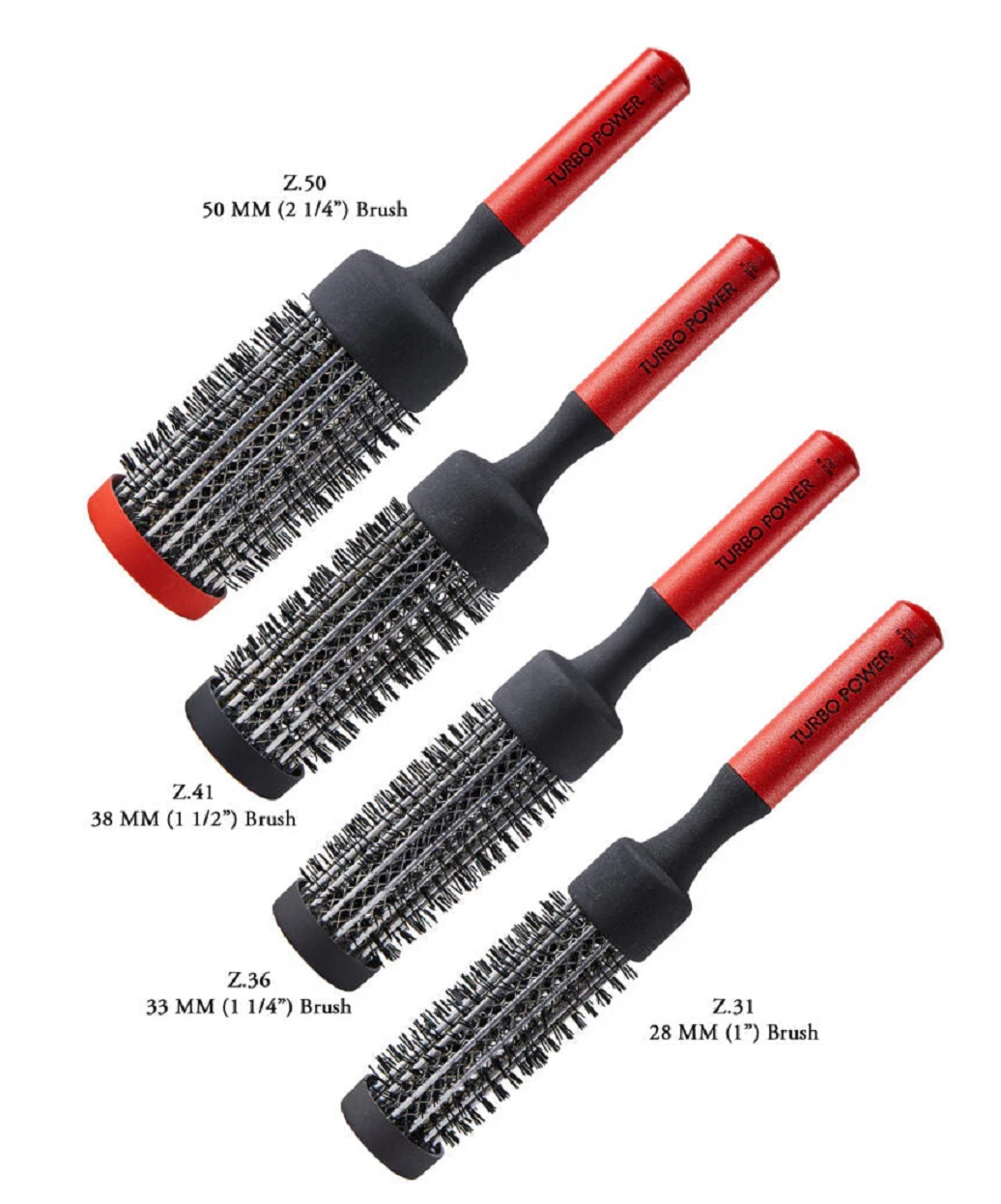 Turbo Power Magnesium Line Brushes for Salons and Stylists Made in ...