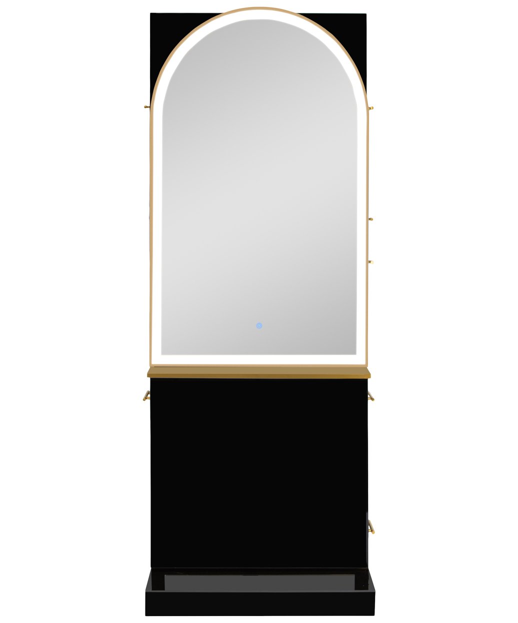 Milan Ultra Single Sided LED Styling Station w/ Shelf | Buy-Rite Beauty
