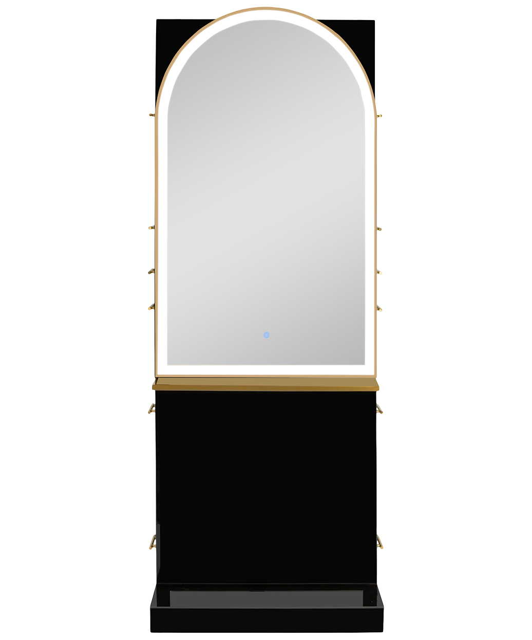 Milan Ultra Double Sided LED Styling Station w/ Shelf | Buy-Rite Beauty