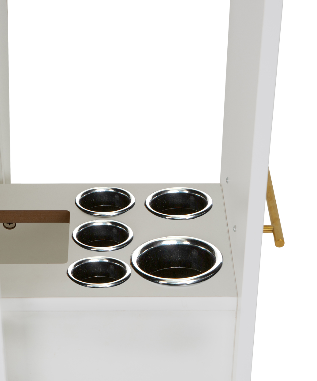 Milan Ultra Double Sided LED Styling Station w/ Shelf | Buy-Rite Beauty