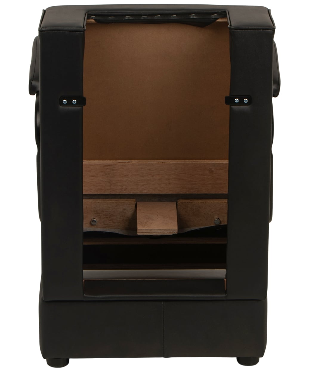 Kate Dryer Chair with Heavy Duty Wood Frame Black Vinyl Extra Wide Seat ...