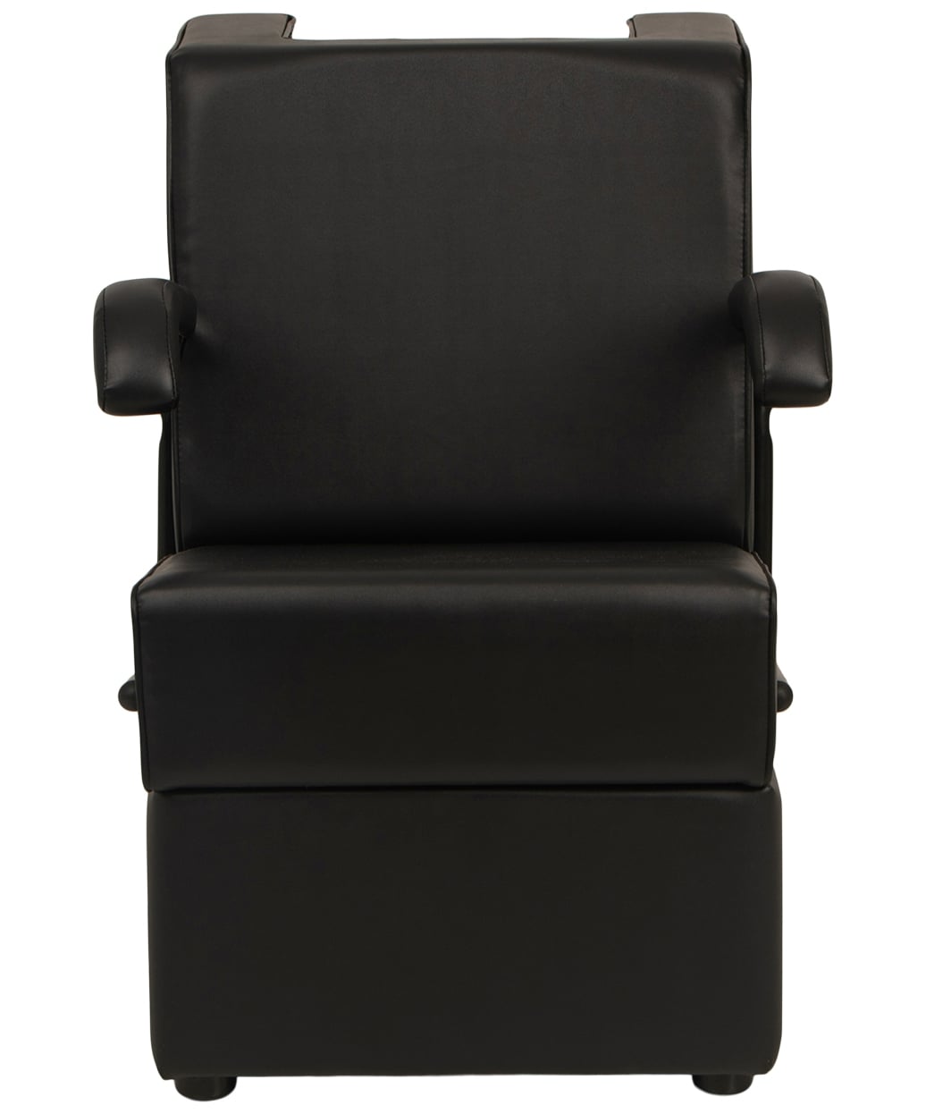 Kate Dryer Chair with Heavy Duty Wood Frame Black Vinyl Extra Wide Seat ...