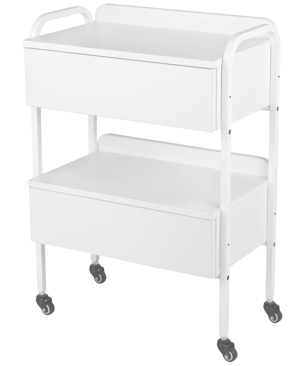 Daniel Salon & Spa Utility Cart / Trolley Heavy Duty White Finish with ...