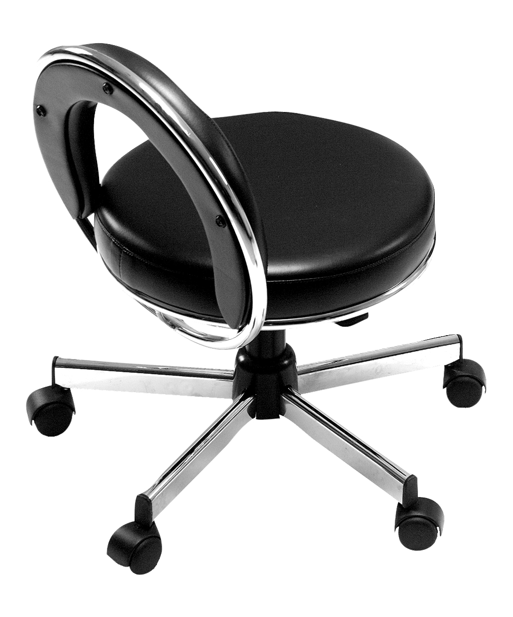 Pibbs JoJo Sr. Pedicure Stool 549 On Casters w/ Large Seat Cushion ...