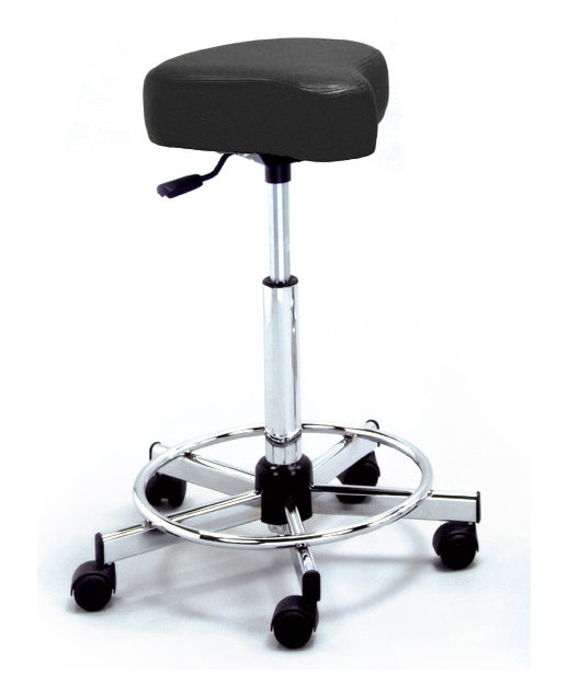 Pibbs Bike Seat Salon Stool 721 On Casters w/ Large Seat Cushions ...
