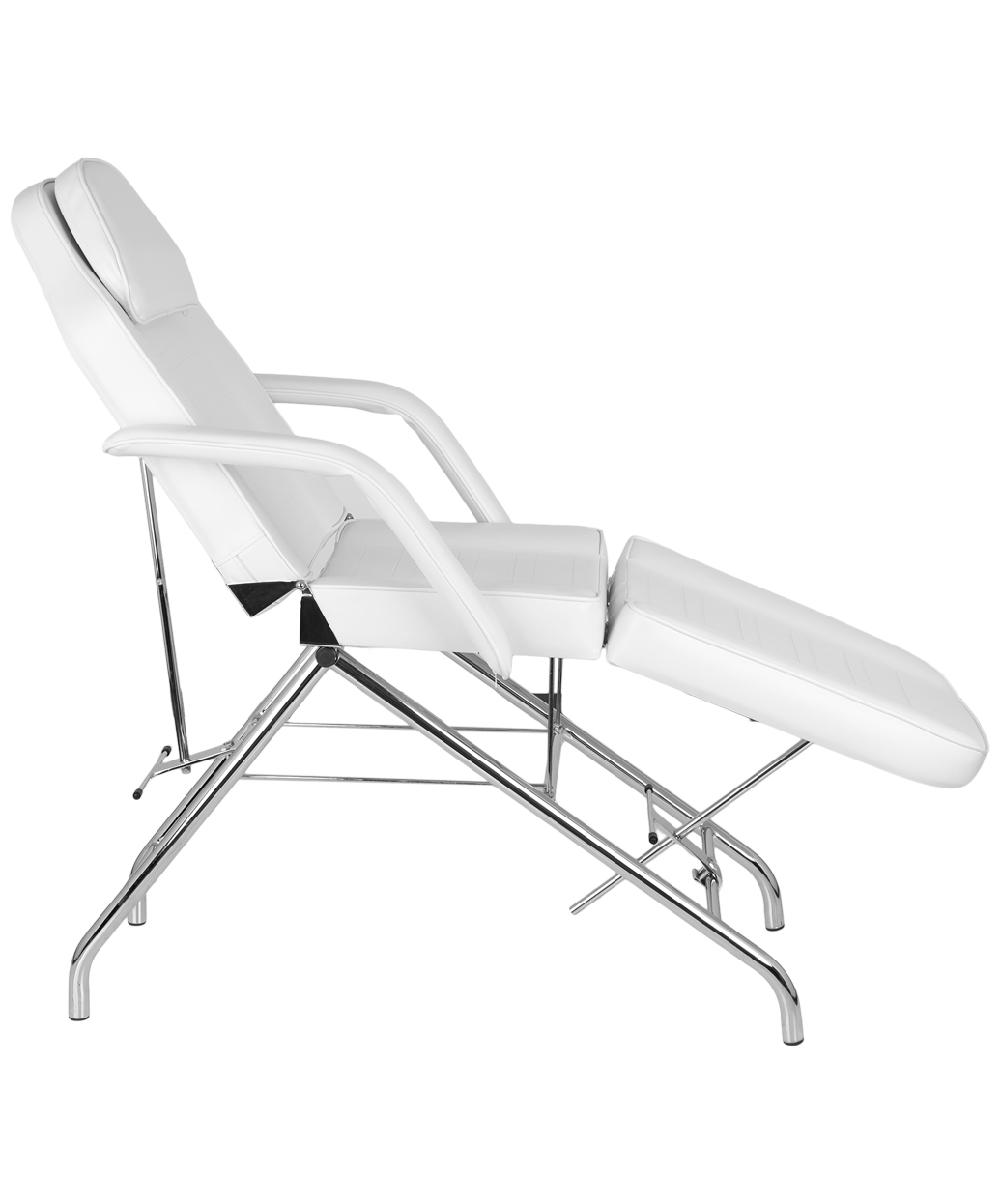 Stationary Facial Bed with Comfortable White Vinyl for Salons Spas Med ...