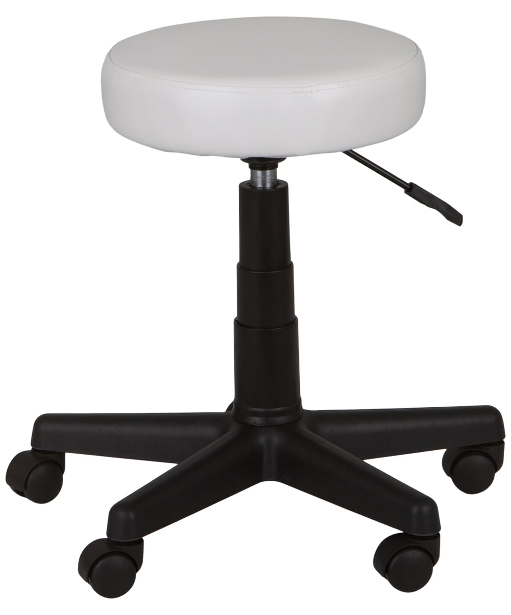 White Round Salon Technician / Task Stool For Hair Cutting Manicure ...