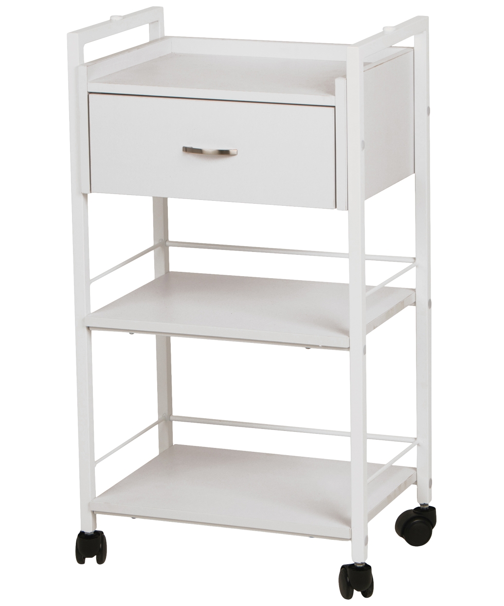 Jenny 3-Tier Esthetician Utility Cart / Trolley with Drawer on Rolling ...