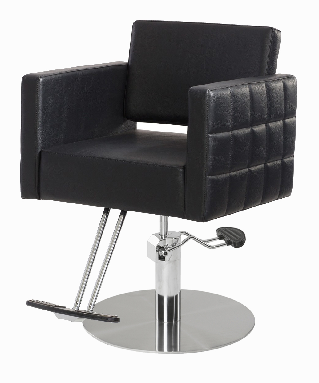 Icon Salon Styling Chair with Wide Seat and Detailed Quilted Embroidery ...