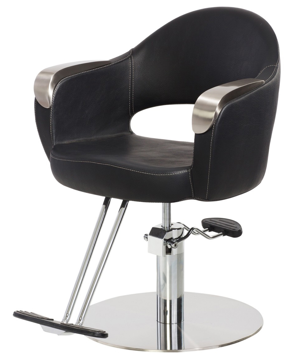 Luna Salon Styling Chair with Intricate Stitch Pattern & Seamless Easy ...