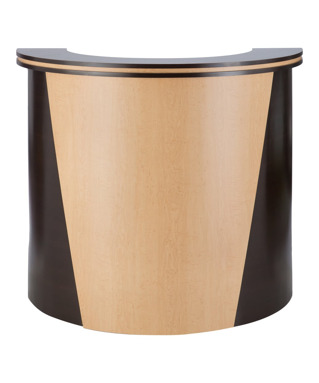 Bali Circular Salon Reception Front Desk with Locking Drawer and Client ...