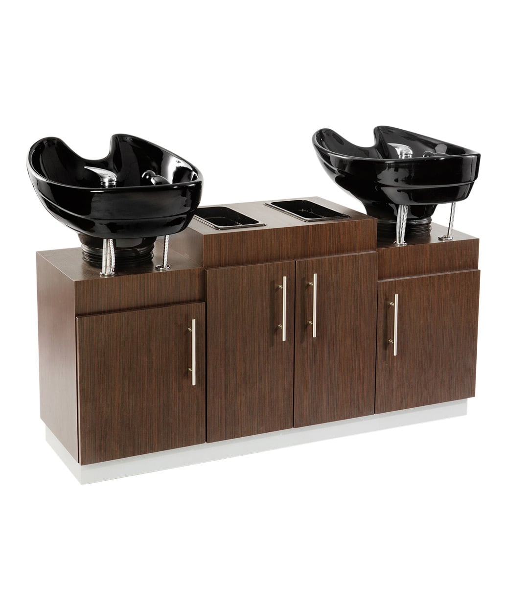 Bali Double Pedestal Shampoo Cabinets with 2 Shampoo Bowls/Sinks ...