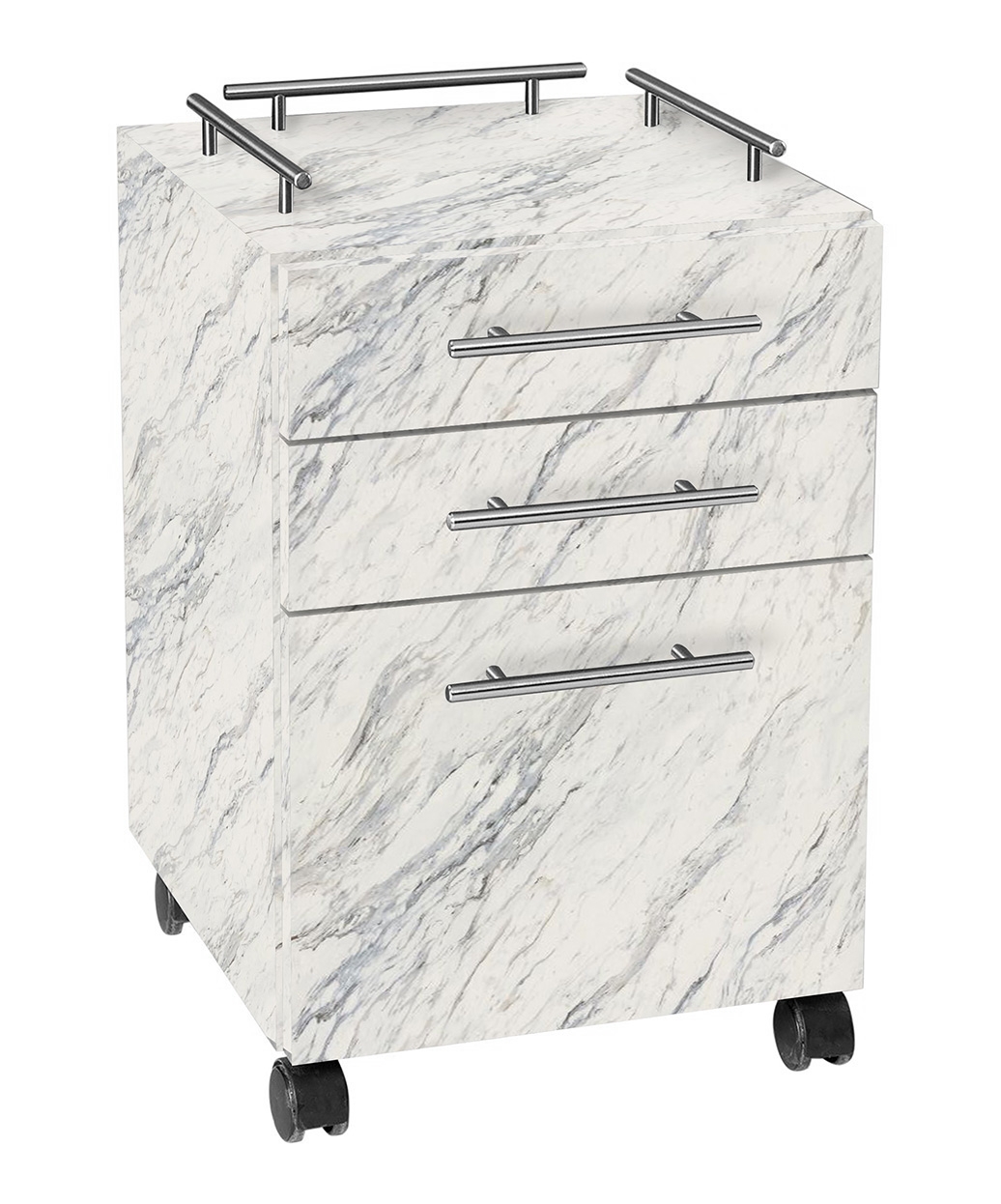 Bali Rolling Pedicure Cart Trolley with 3 Storage Drawers Made in USA ...